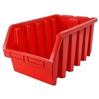 Faithfull Interlocking Storage Bin Size 5 Red 333 x 500 x 187mm ...